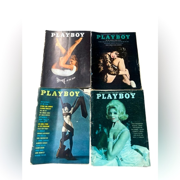 PLAYBOY | Accents | Stack Of Vintage 96s Playboys Stack Of 4 | Poshmark